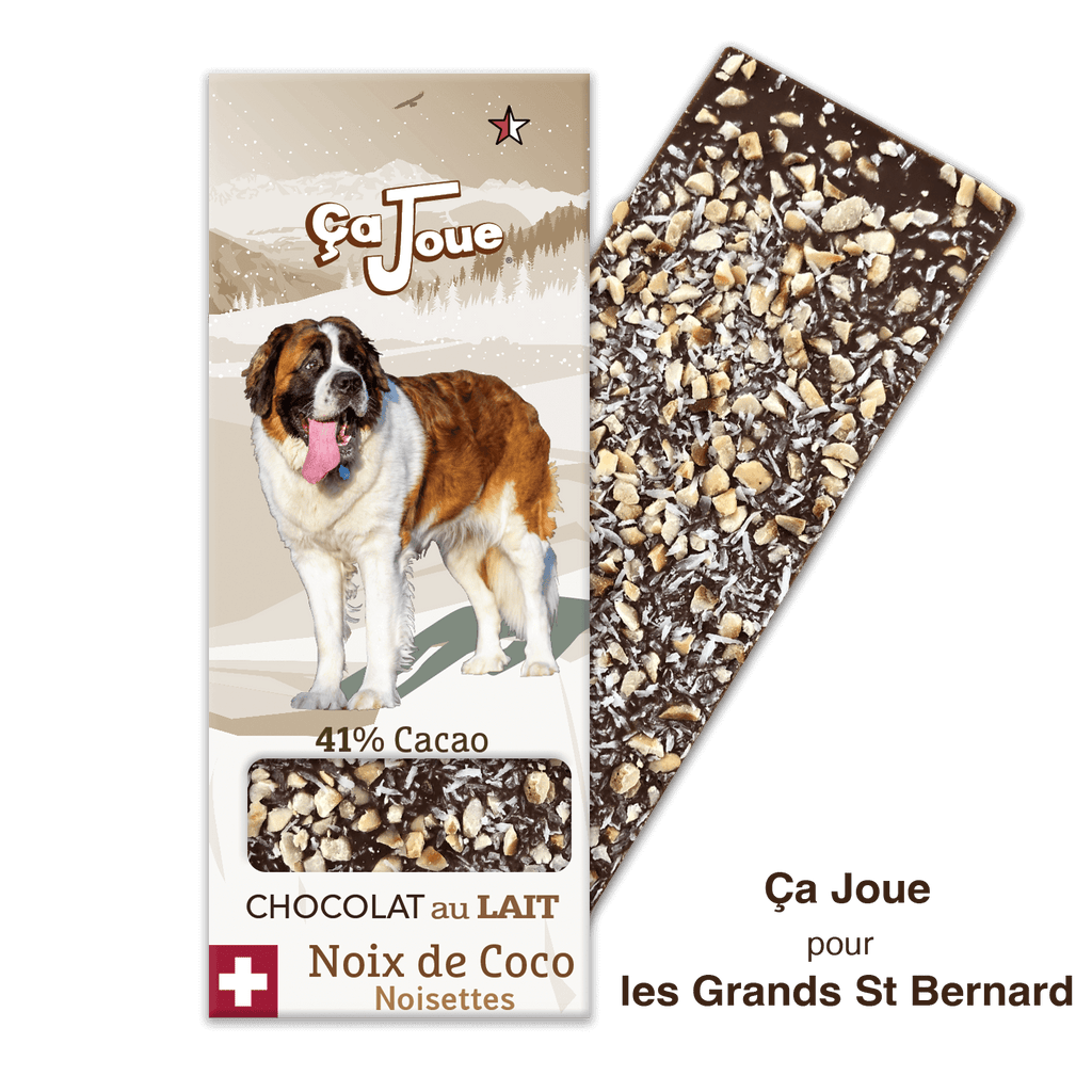 Grand St Bernard: Swiss Milk Chocolate 41% Cacao with Hazelnut and Coconut